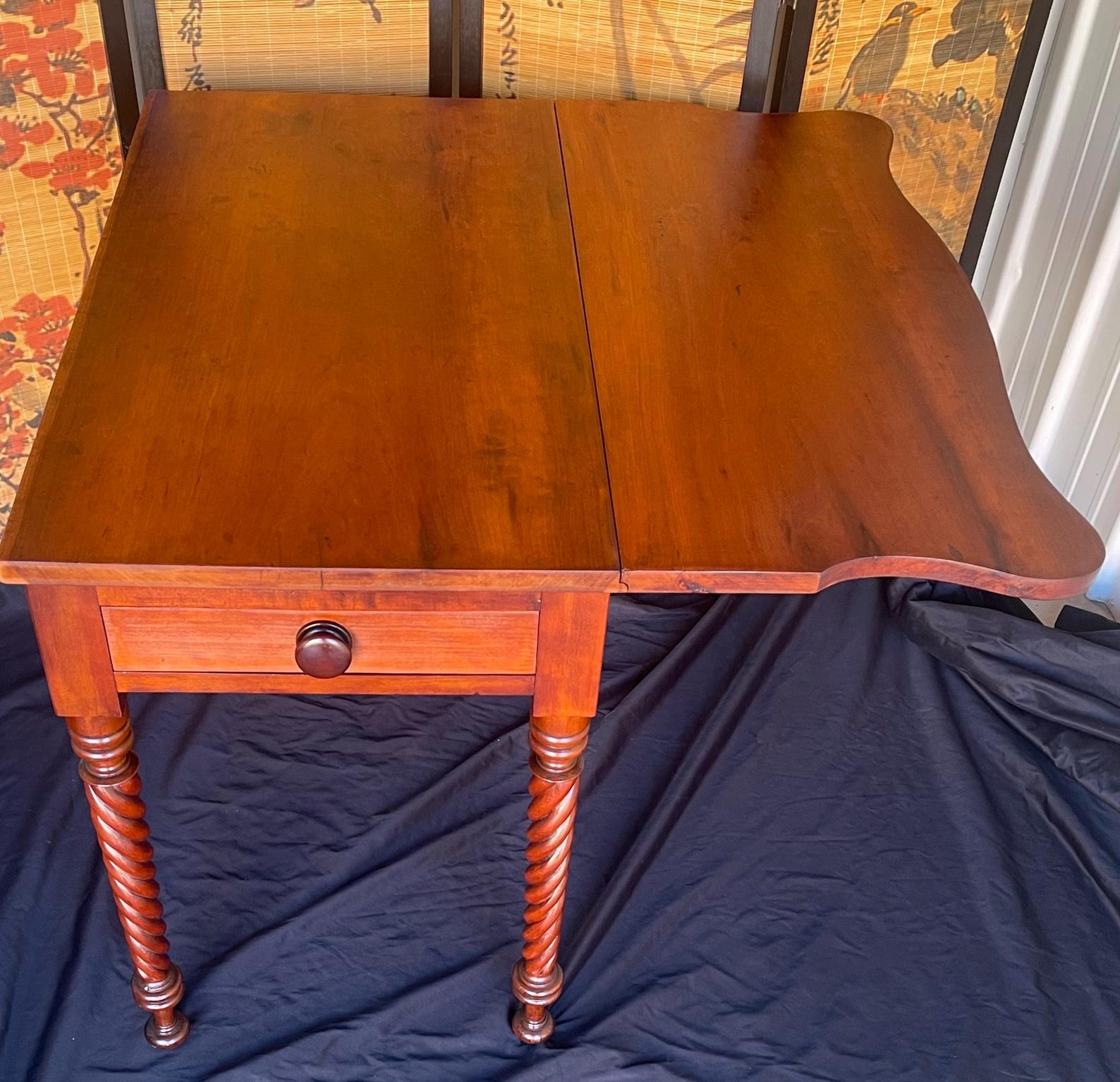 Antique Federal Style Single Drop Leaf Table - Mahogany - Etsy