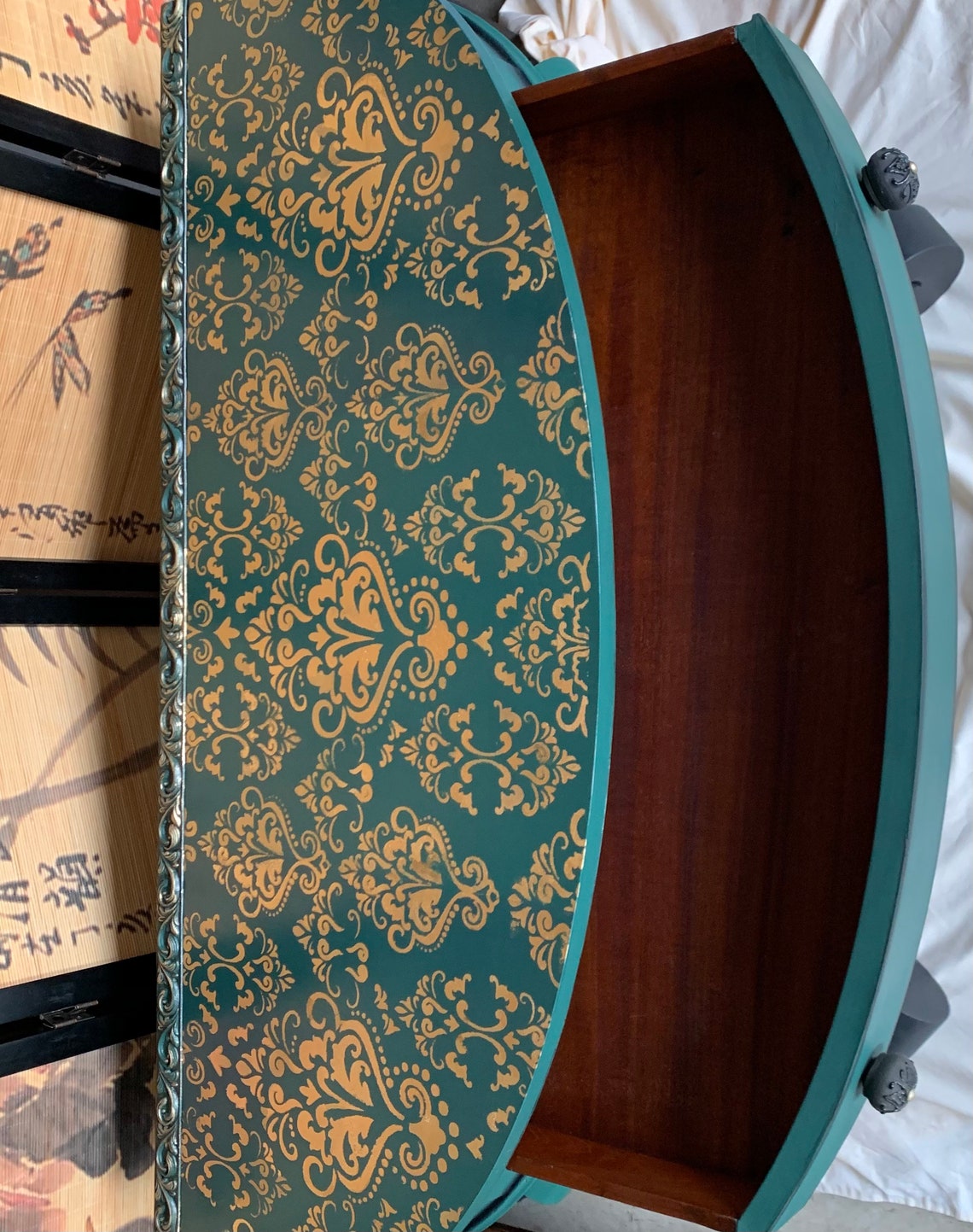 American Empire Library Table, Entryway Table, Desk - Etsy