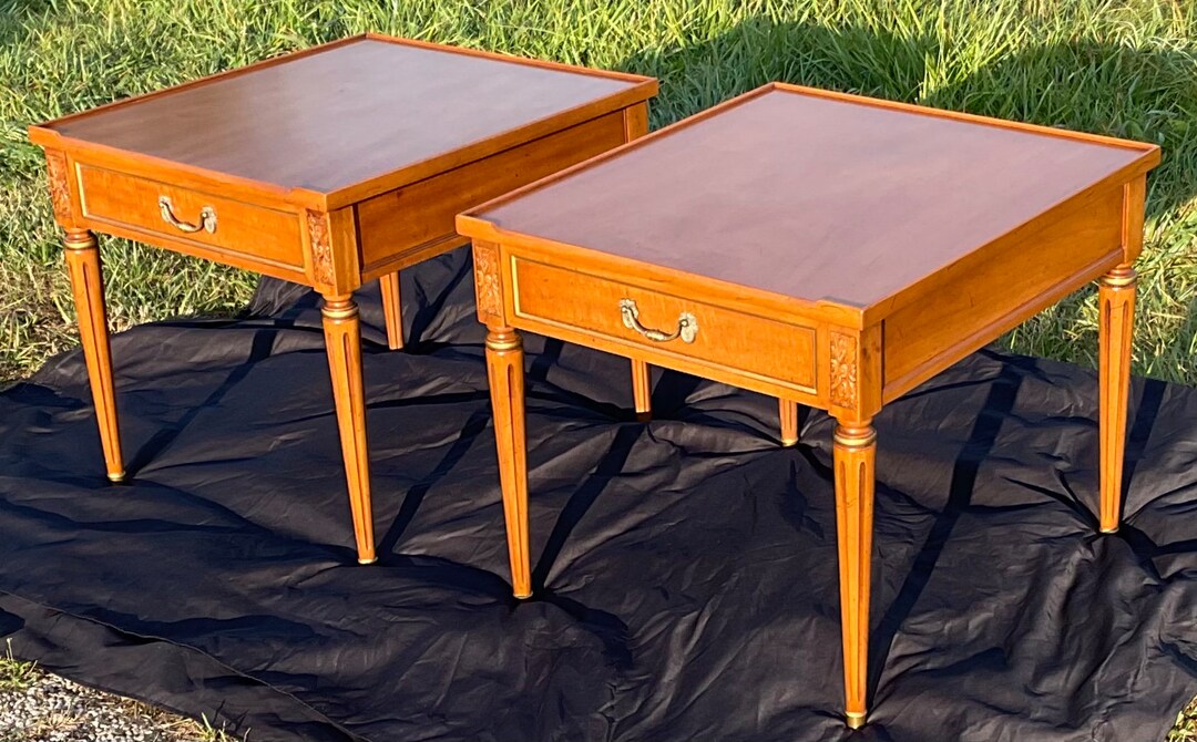 Mid Century Modern Henredon Side Tables - Etsy