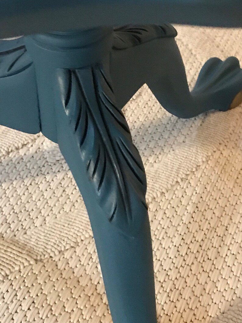 Two Tier Round Table With Claw Feet - Etsy