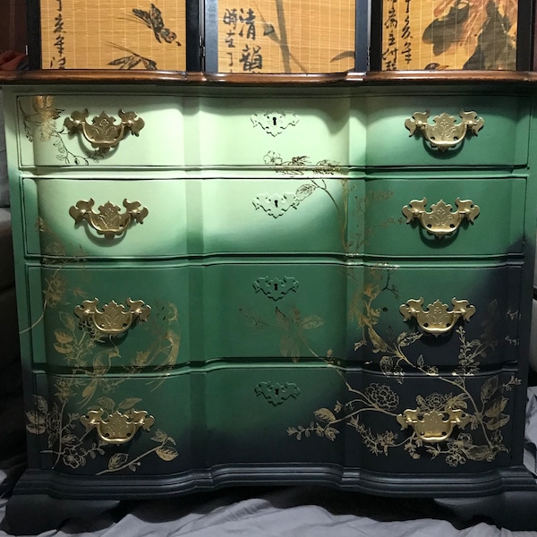 Hand Painted Chest - Etsy