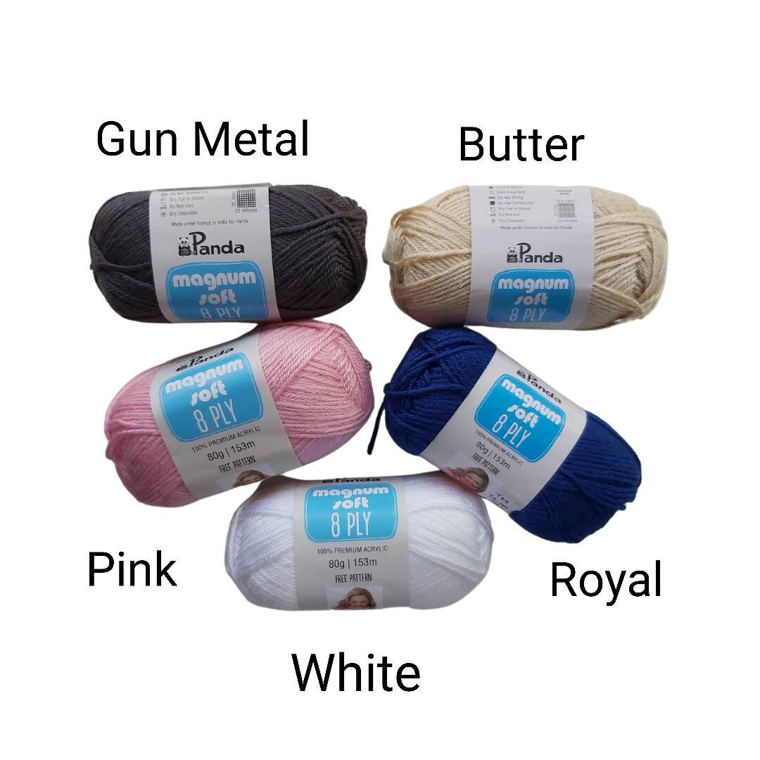 Panda Magnum Soft Acrylic Wool - 8 Ply - Etsy