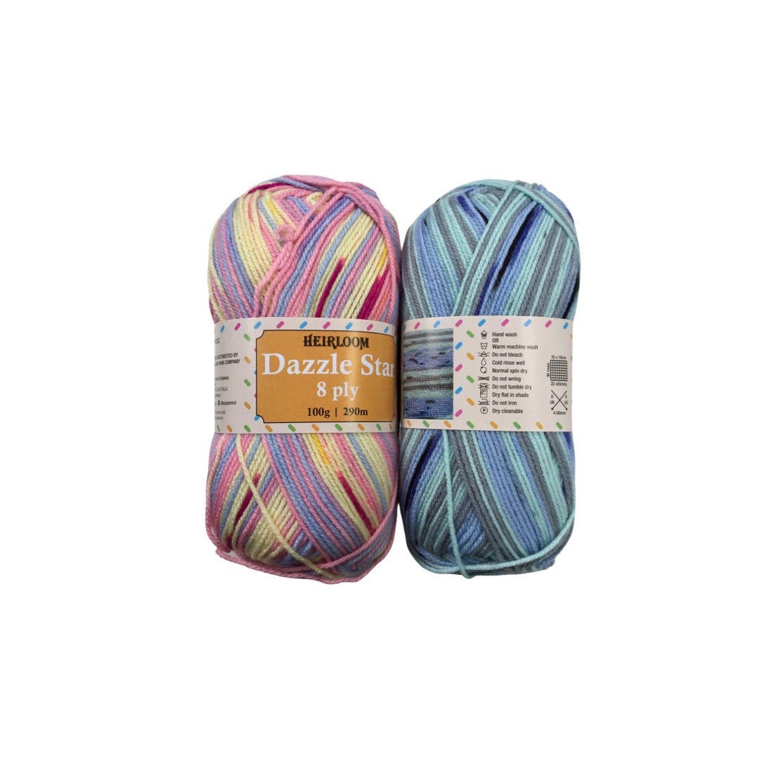 Heirloom Dazzle Star Yarn - 8ply - Etsy