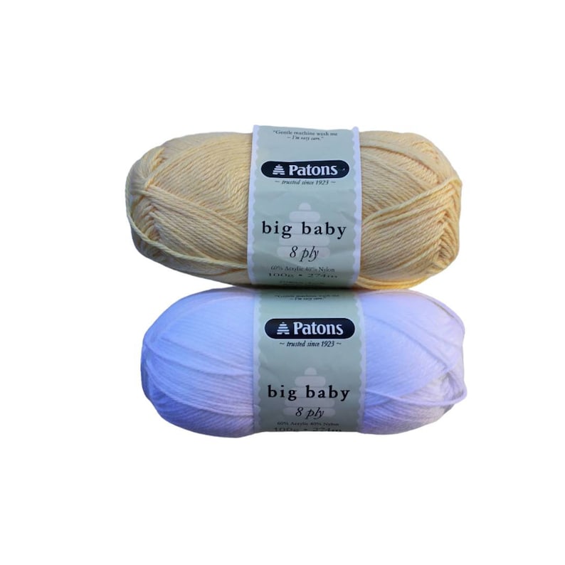 Patons Big Baby 8 Ply - Etsy Australia