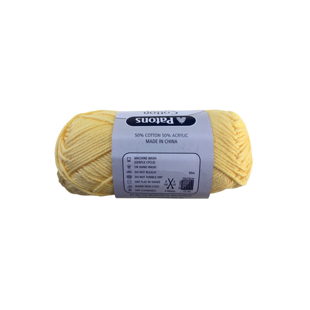Patons Cotton Blend Knitting Yarn 8 Ply - Etsy