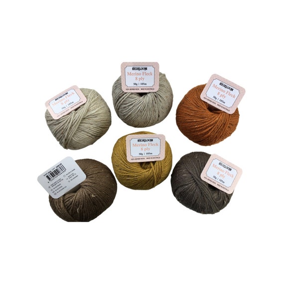 Heirloom Merino Fleck 8 Ply Etsy