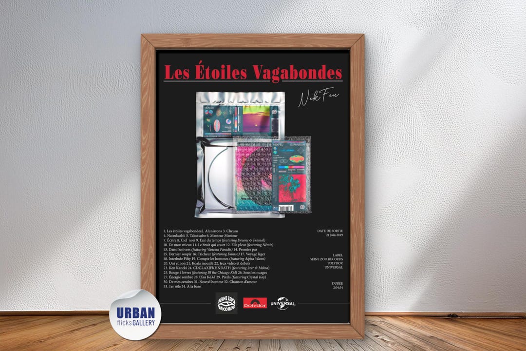 Poster Album Nekfeu the Wandering Stars - Etsy