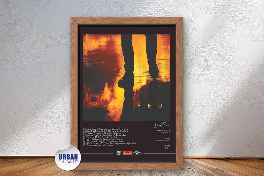 Nekfeu Album Poster - Fire - Etsy