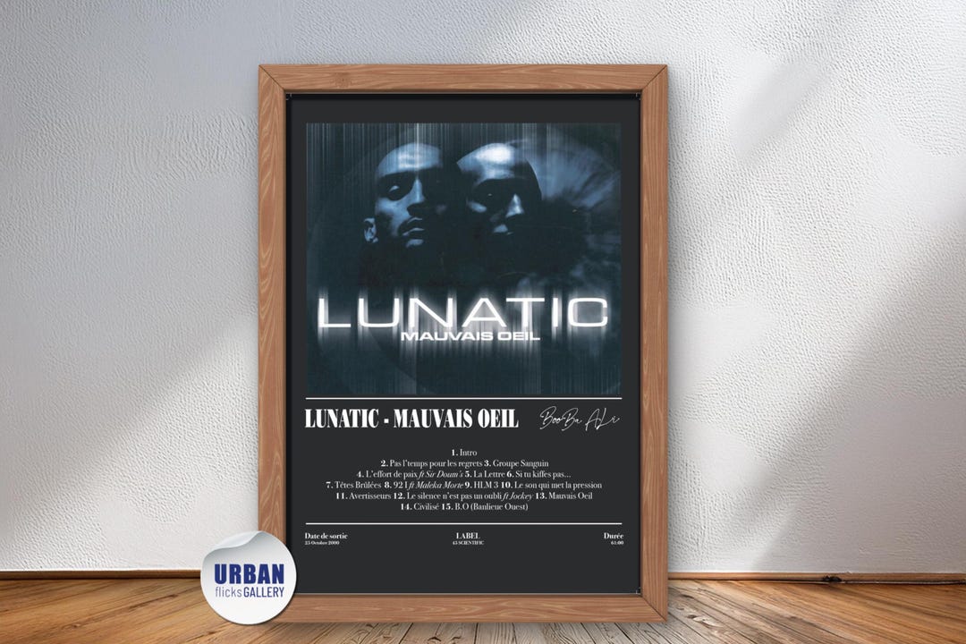 Lunatic Evil Eye Album Poster Booba Ali - Etsy Australia