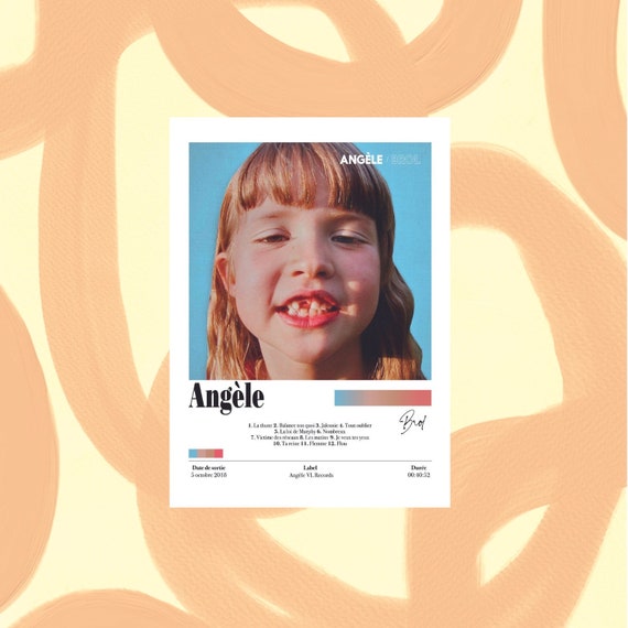 Affiche Album Angèle BROL - Etsy France