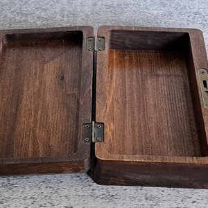 Decorative Carved Wood Locking Box With Key. Perfect for Jewerly ...