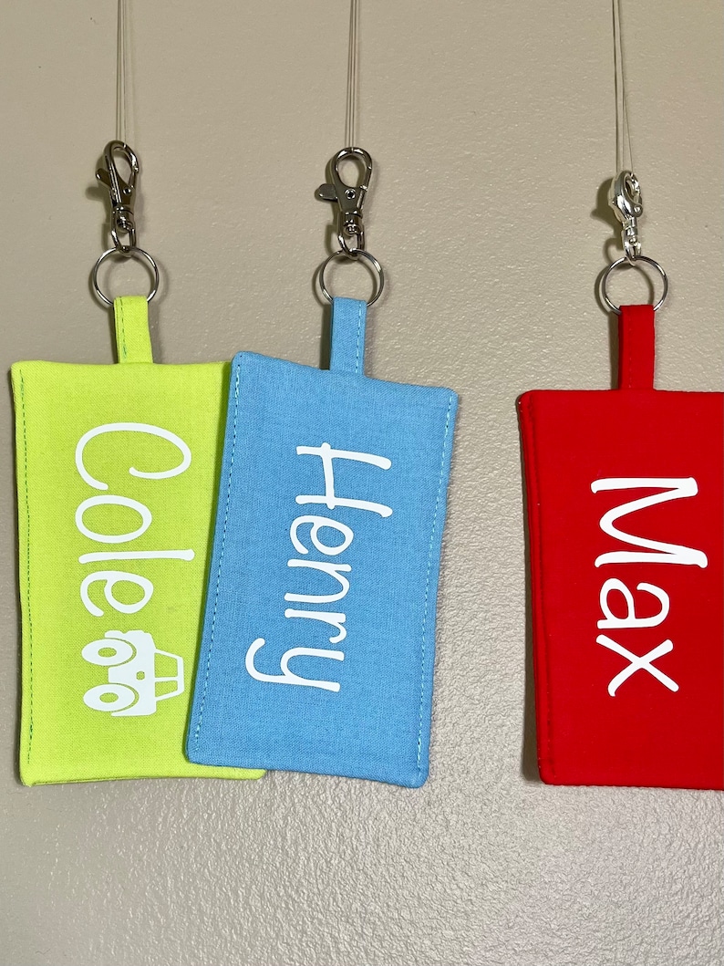 Personalized Cotton Name Tag Washable Badge Fabric Luggage - Etsy