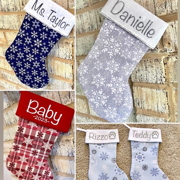 Personalized Christmas Stockings - Etsy