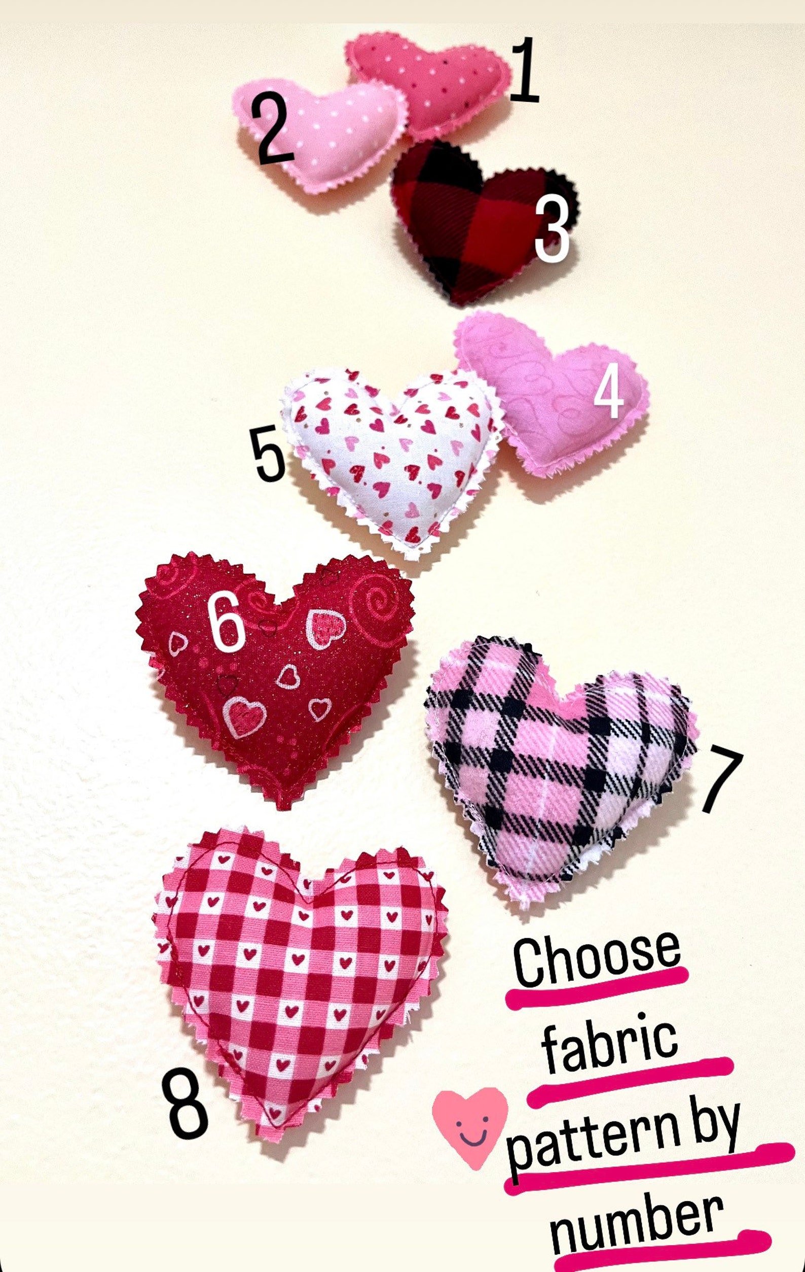 Plush Hearts Tabletop Accents Mini Heart Pillows Nursery - Etsy
