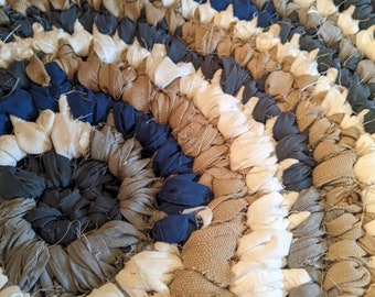 Round Rag Rug - Etsy