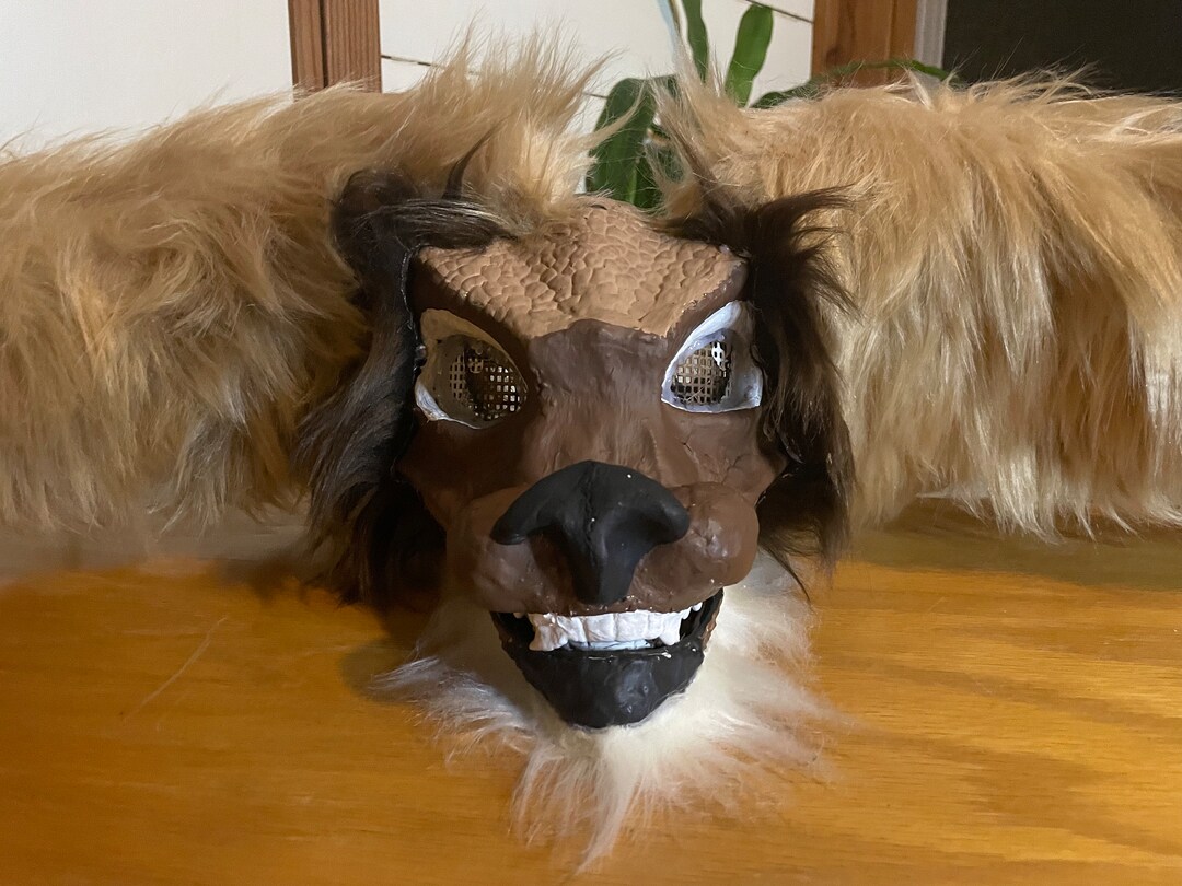 Hybrid Dino Furry Mask With Matching Tail - Etsy