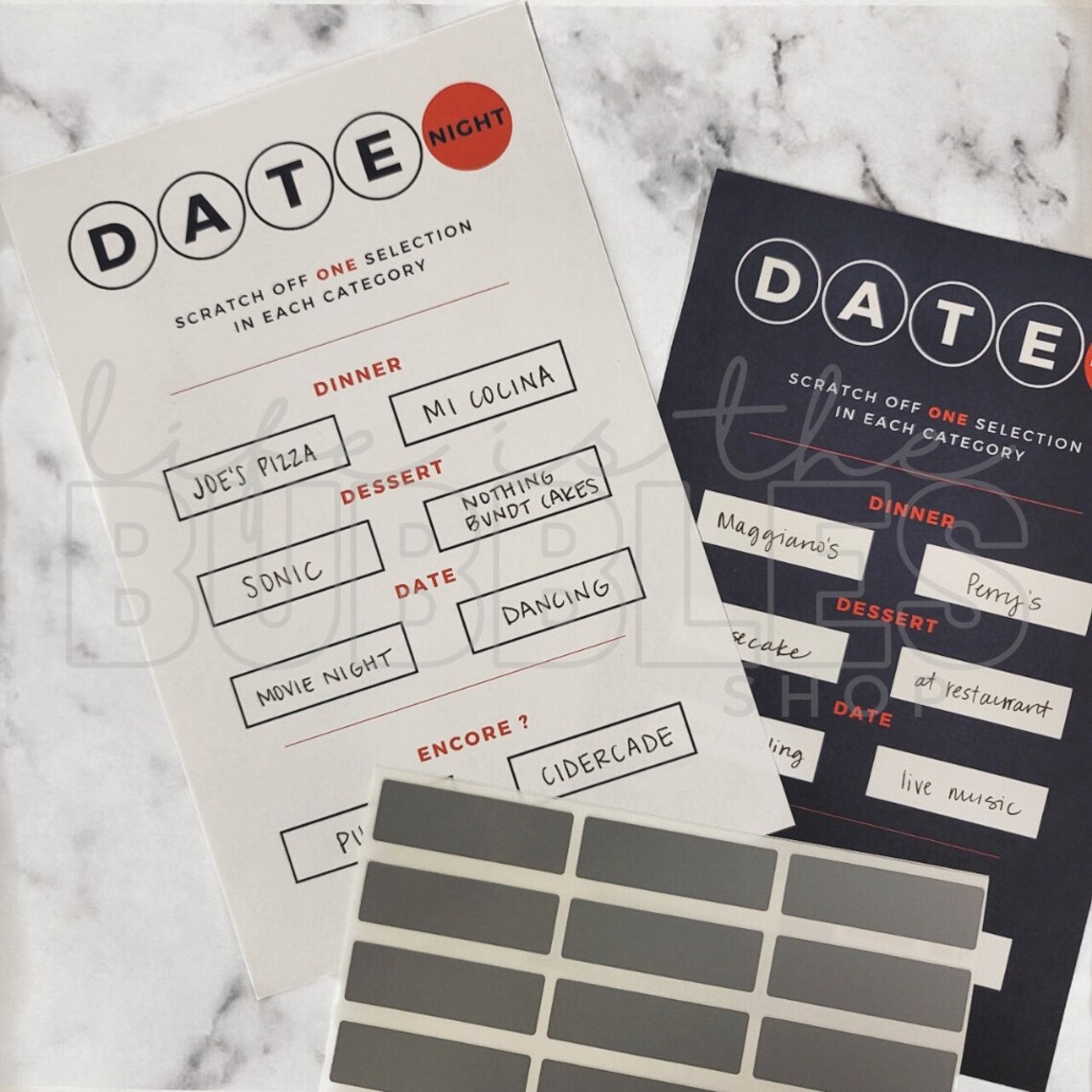 Date Night Scratch off Card DIGITAL FILE - Etsy