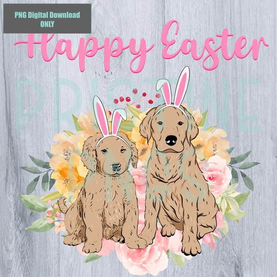 Happy Easter Dogs PNG Digital Download Sublimation Design | Etsy