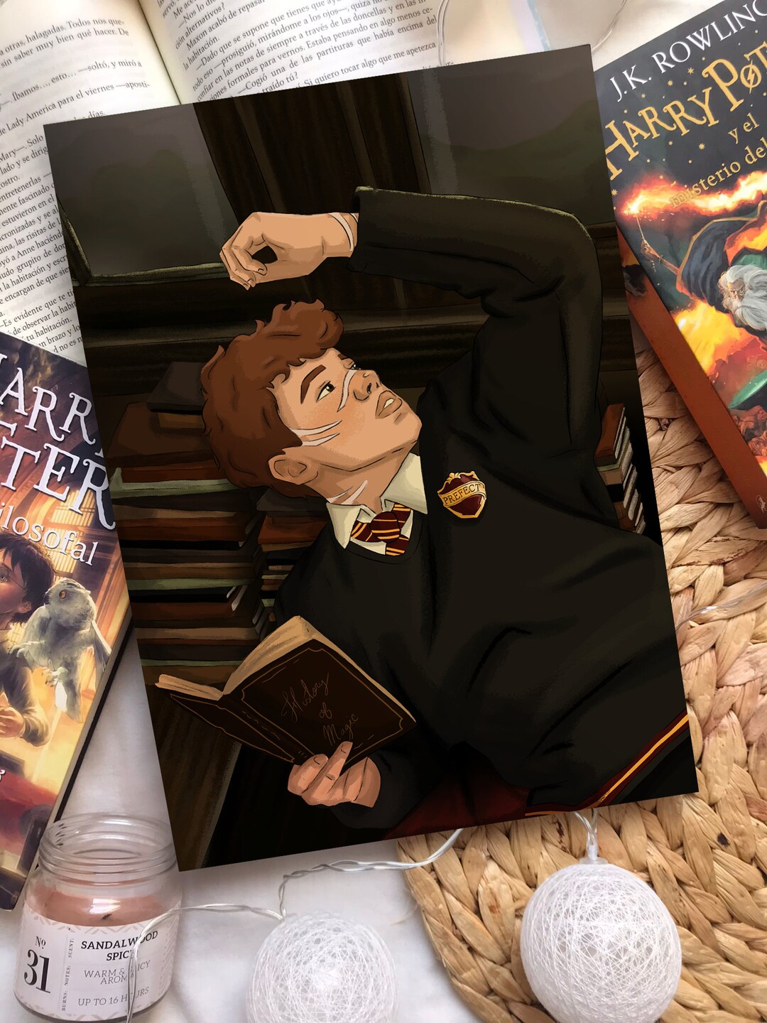 Werewolf Student Print and Bookmark - Etsy