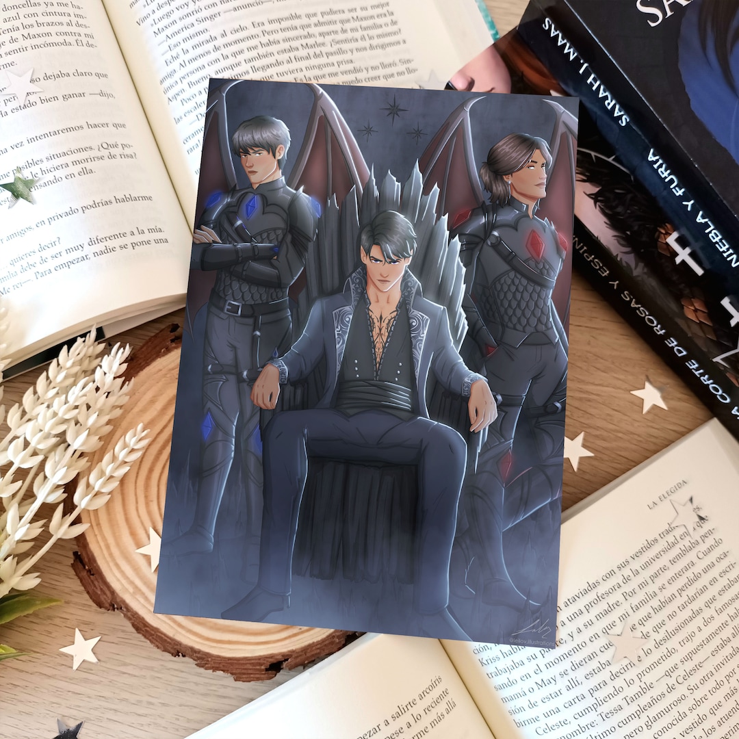 Rhysand, Azriel & Cassian ACOTAR Drucken und Lesezeichen - Etsy.de