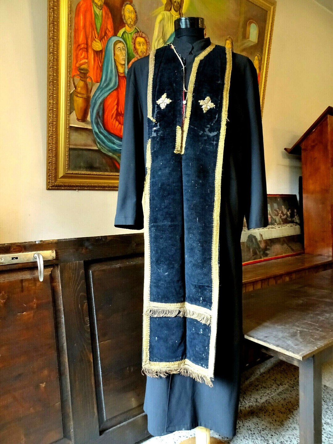 19c.antique Orthodox Priest Church Vestment STOLE Chasuble VS01 - Etsy