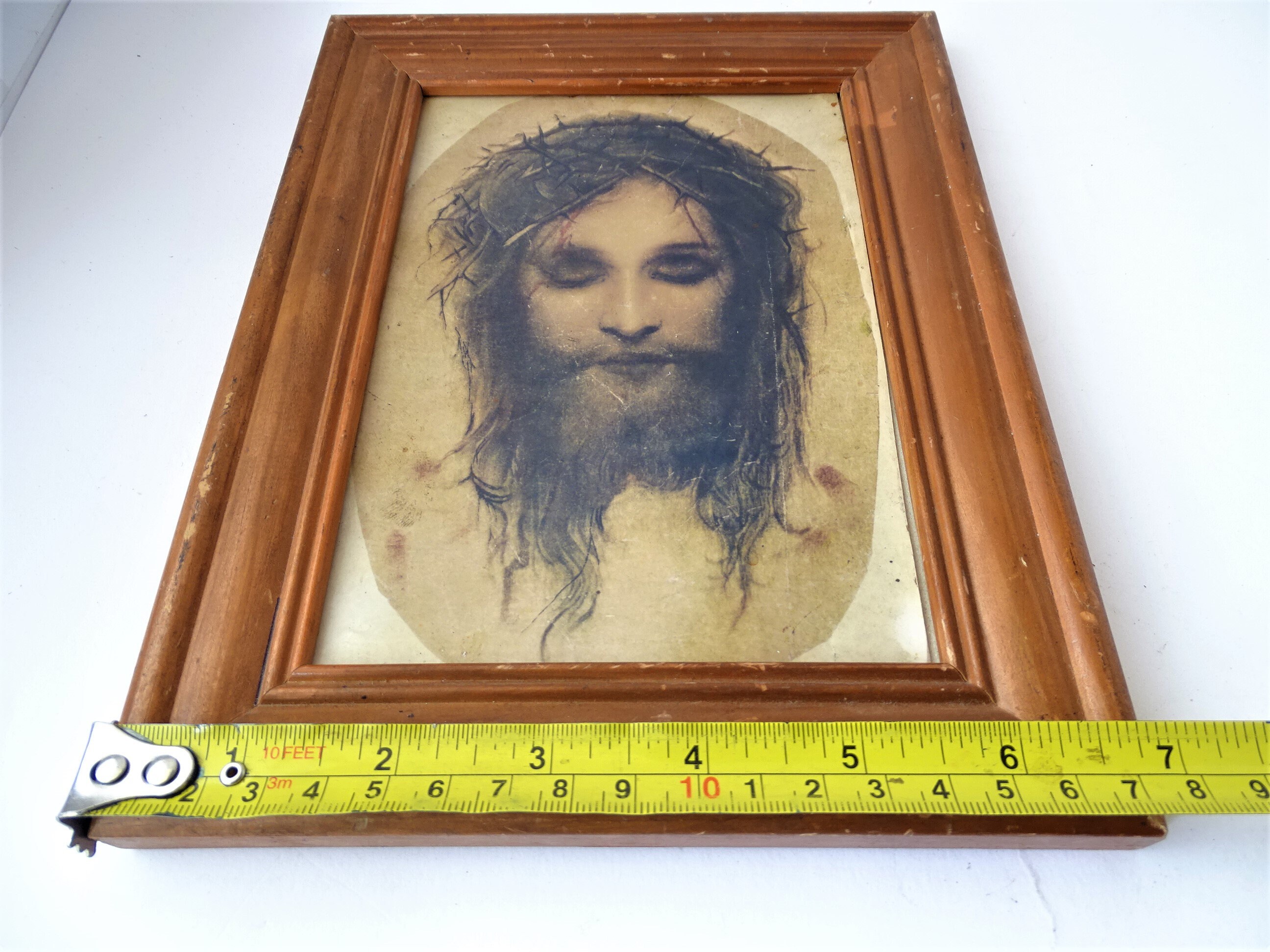 Old Orthodox Paper Icon Face of Jesus Christ in a Frame - Etsy