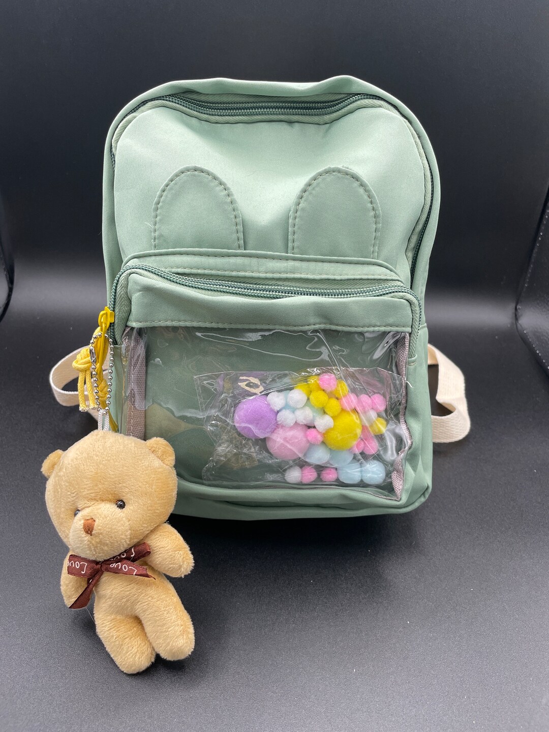 Mini Backpack Clear Window Ita Bag Choose Color - Etsy