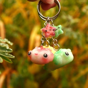 Puffer Fish Keychain - Cute Ocean Charm Pal Handmade Gift - Etsy