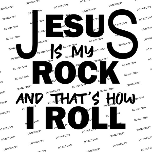 Jesus is My Rock Stencil - Etsy