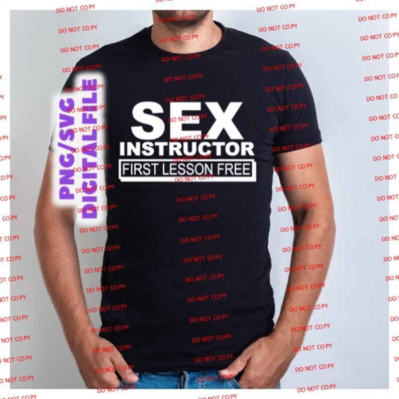 Digital Svg/png-sex Instructor First Lesson Free - Etsy
