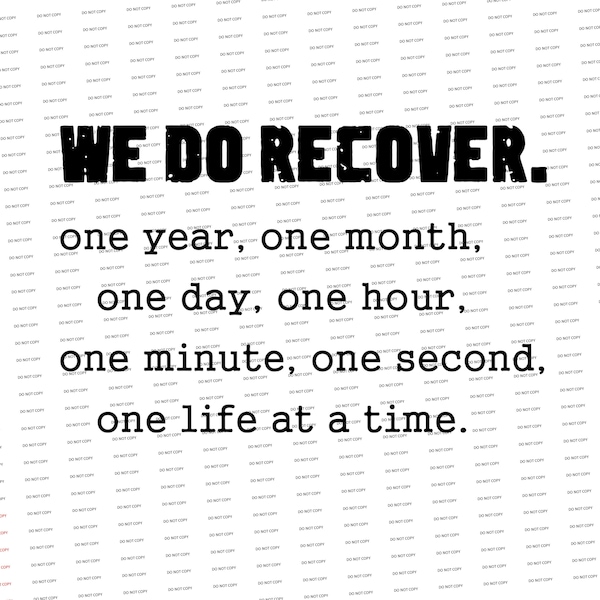 We Do Recover Svg - Etsy Australia