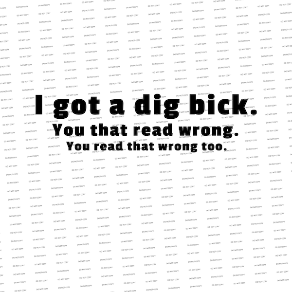 I Have a Dig Bick Svg - Etsy
