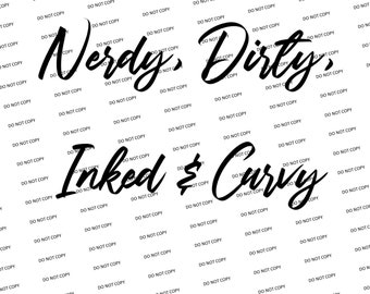 Inked and Curvy Svg - Etsy