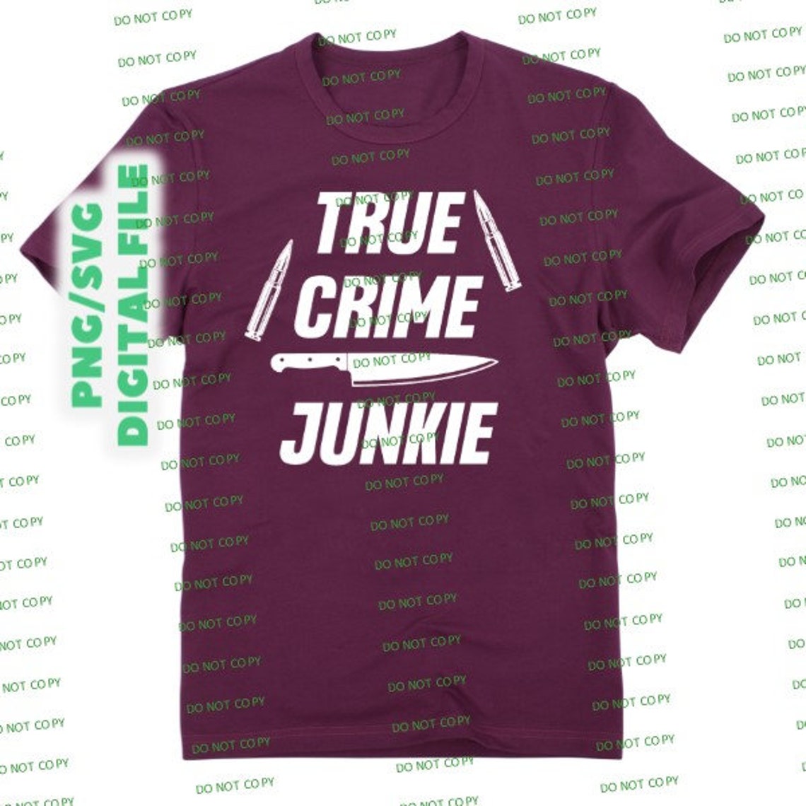 Digital Svg/png-true Crime Junkie funny/sarcastic - Etsy