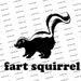 Digital Svg/png-fart Squirrel funny/sarcastic - Etsy