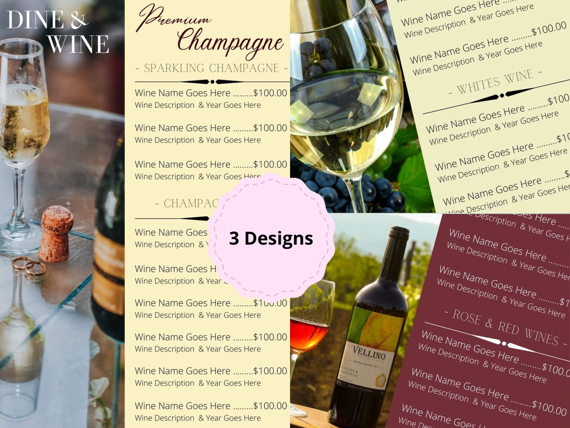 Price List Template Editable Printable Price Sheet. Price | Etsy