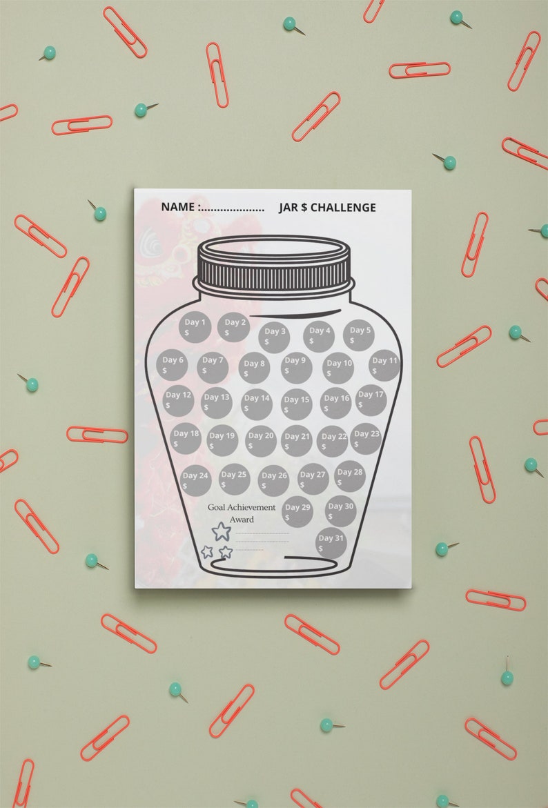 Printable PDF Mini Saving Challenges Tracker 31 Days Saving - Etsy