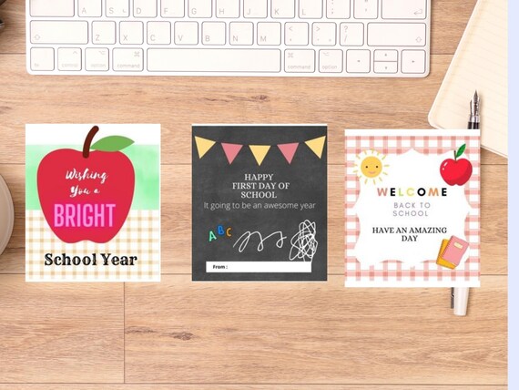 Editable Back to School Tag Template First Day of School - Etsy