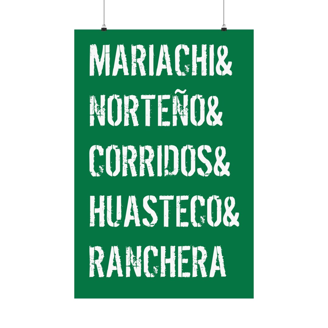 Matte Vertical Posters Its a Mexican Thing Mexico Mariachi Norteno ...