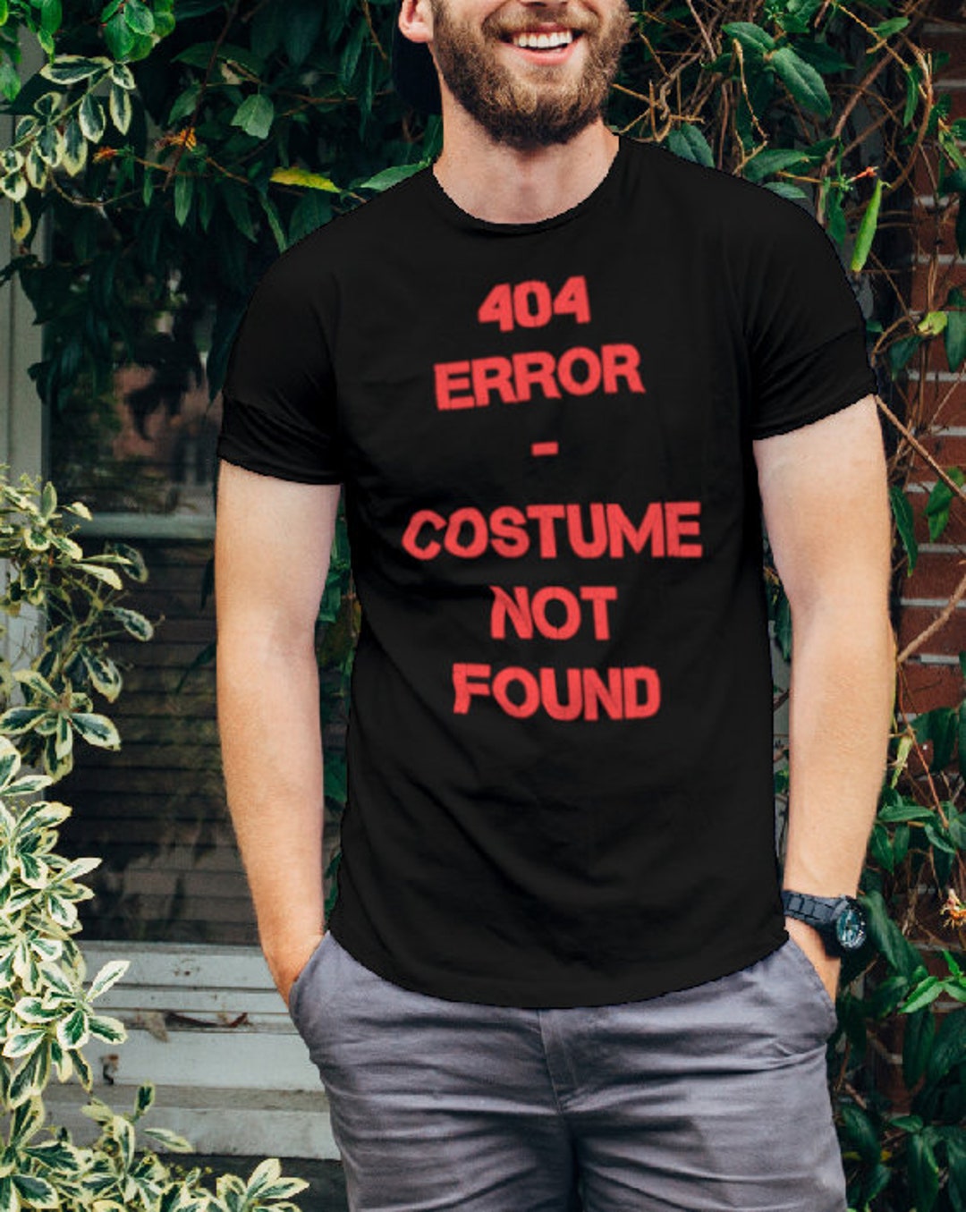 404 Costume Not Found PNG: Halloween Sublimation Design (digital ...