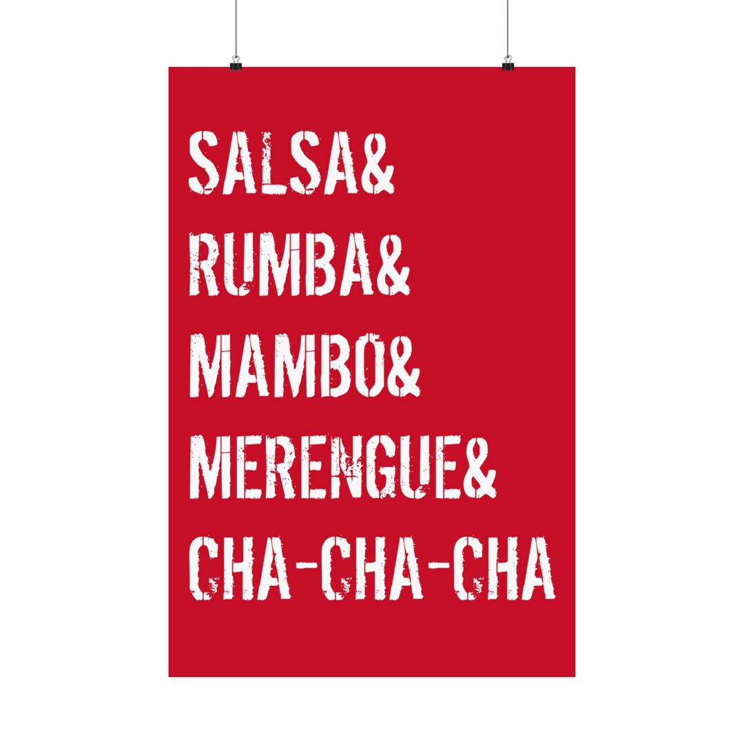 Matte Vertical Posters Its a Cuban Rythm Thing Cuba Salsa Rumba Mambo ...