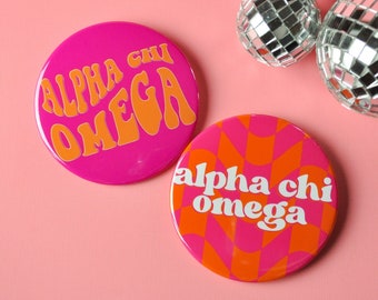 Alpha Chi Omega Texas Tech Game Day Tailgate Buttons Game Day Pin ...