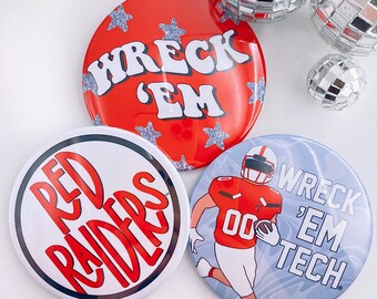 TEXAS TECH Game Day Buttons Gameday Pins College Football Tailgate ...