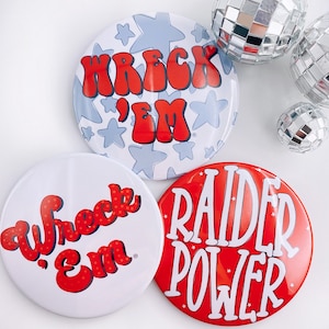 TEXAS TECH Game Day Buttons | Gameday Pins | College Football ...