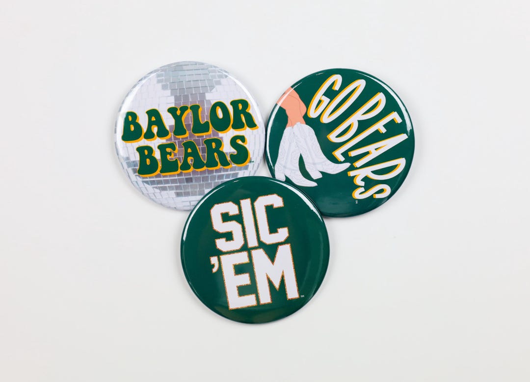 Baylor University Game Day Buttons | Gameday Pins | College Football ...