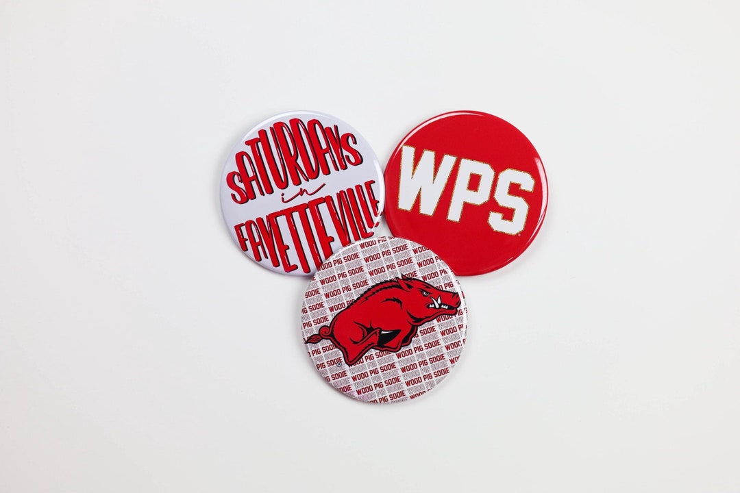 Arkansas Game Day Tailgate Buttons | Game Day Pins | College Football ...