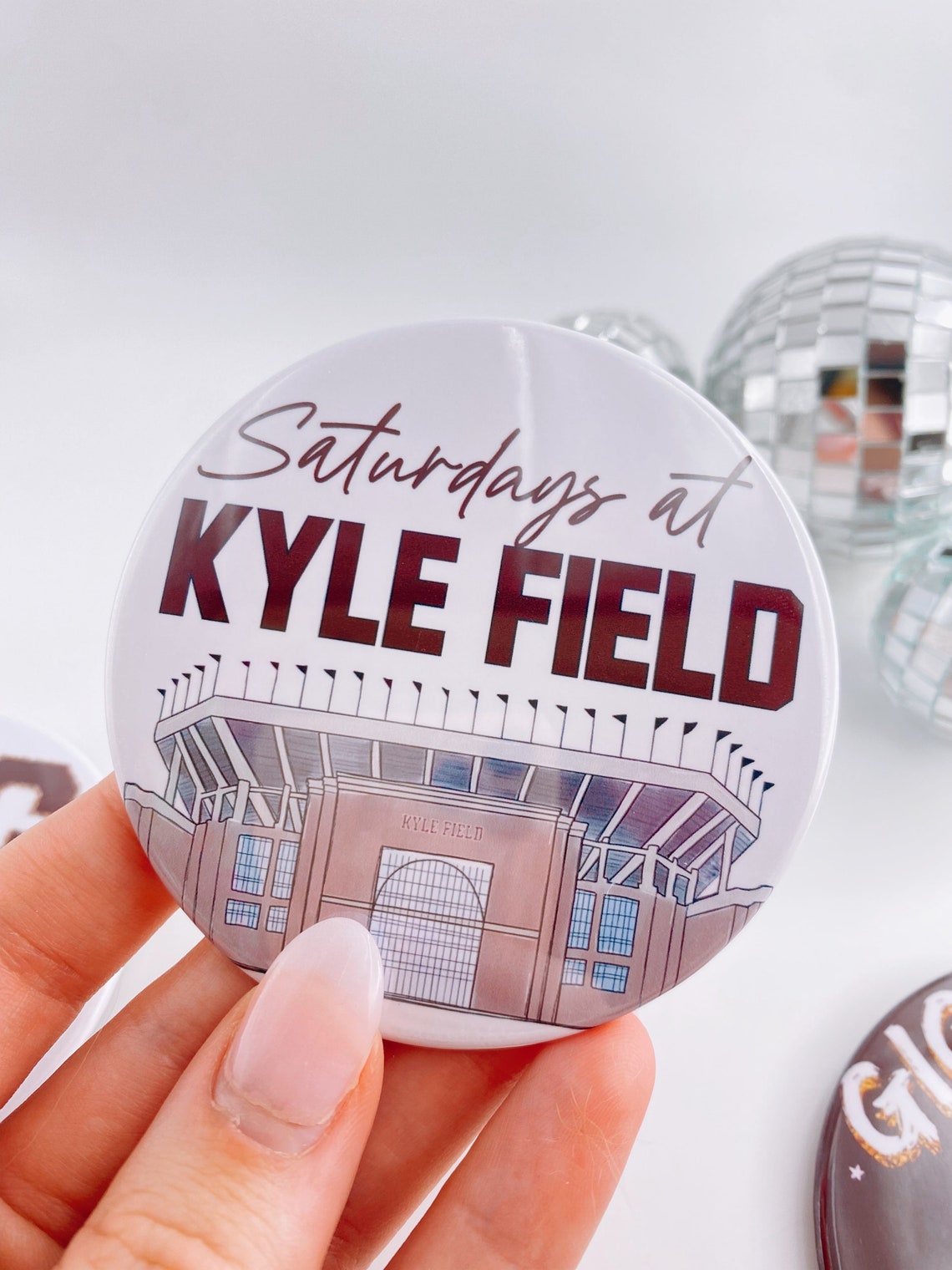 TEXAS A&M Maroon Game Day Tailgate Buttons Game Day Pins - Etsy