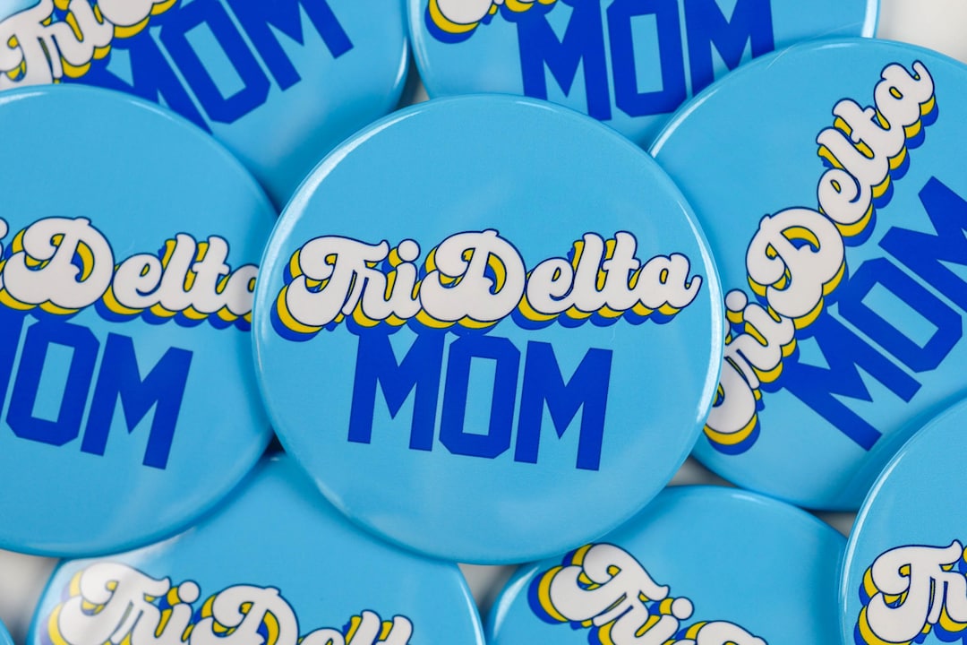 Tri Delta Mom Game Day Tailgate Buttons | Game Day Pins | College ...
