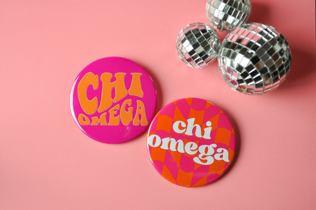 Chi Omega Greek Game Day Tailgate Buttons Game Day Pins College ...