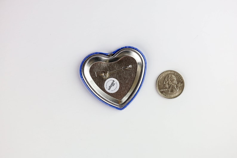 Delta Gamma Heart Shape Greek Game Day Tailgate Buttons | Game Day Pins ...